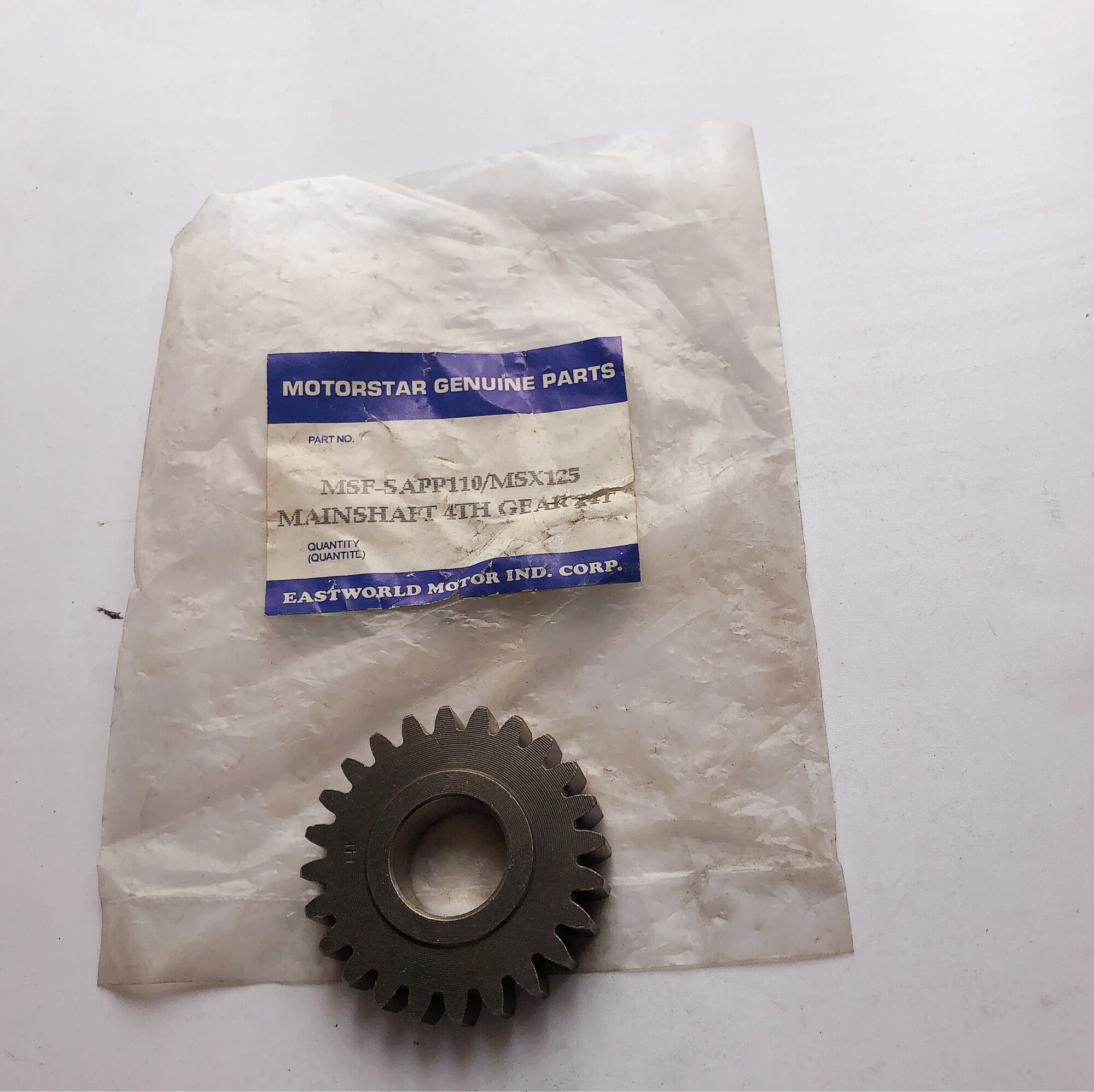 110/125CC MAIN SHAFT 4TH GEAR 24T MOTORSTAR | Lazada PH