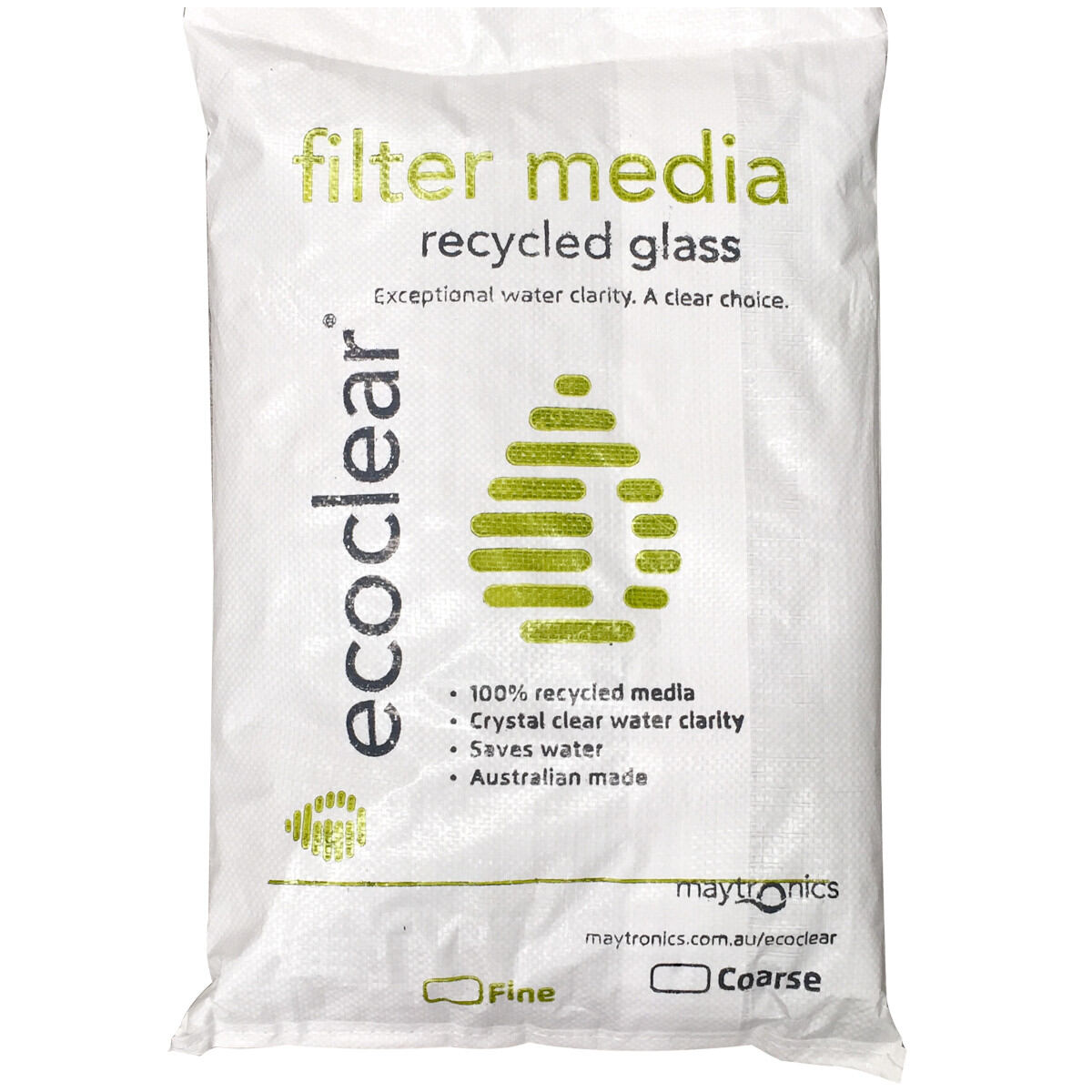 Maytronics Eco-Clear Glass Filtration Media 20kg, for swimming pool ...