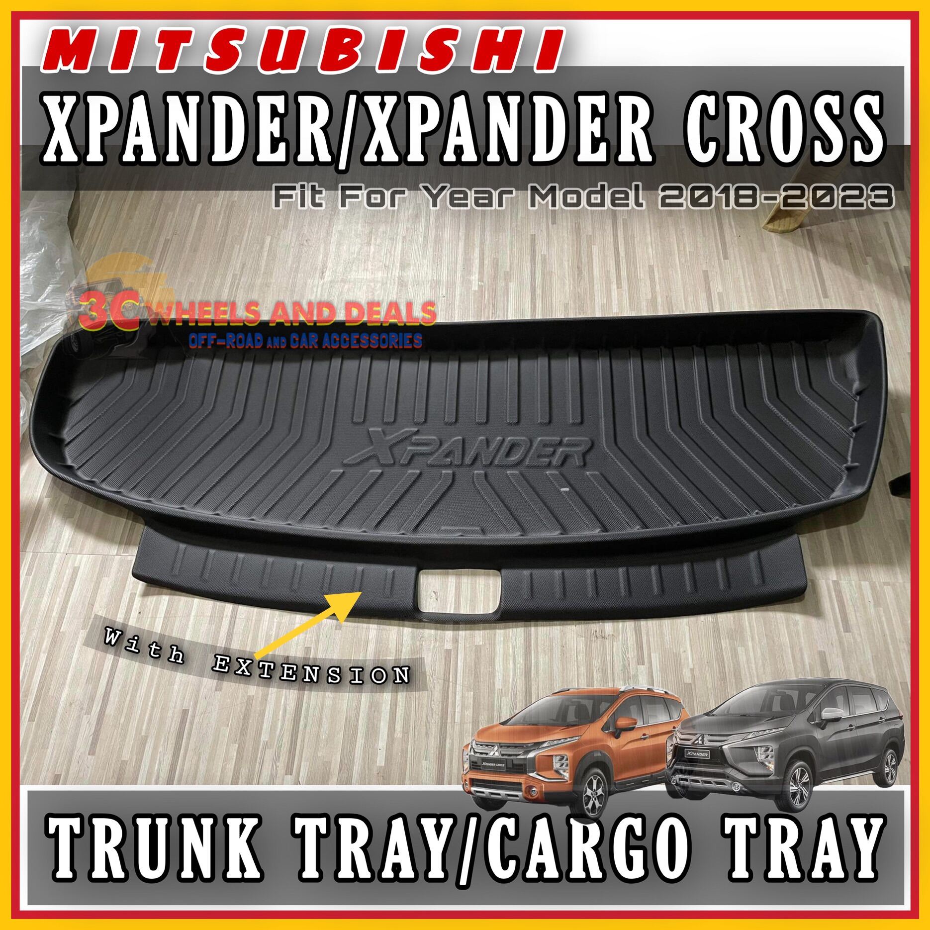 Mitsubishi XPANDER/XPANDER CROSS 2018-2023 TRUNK TRAY/CARGO TRAY ...