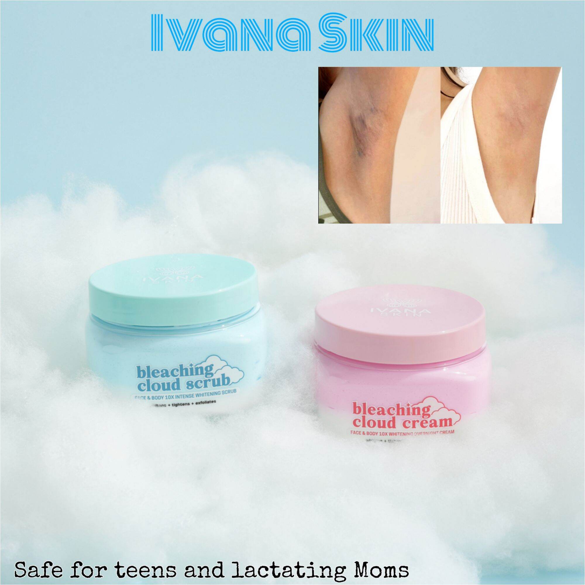 [Onhand] BLEACHING CLOUD SCRUB/CREAM/SOAP 250G by IVANA SKIN w/ Freebie ...