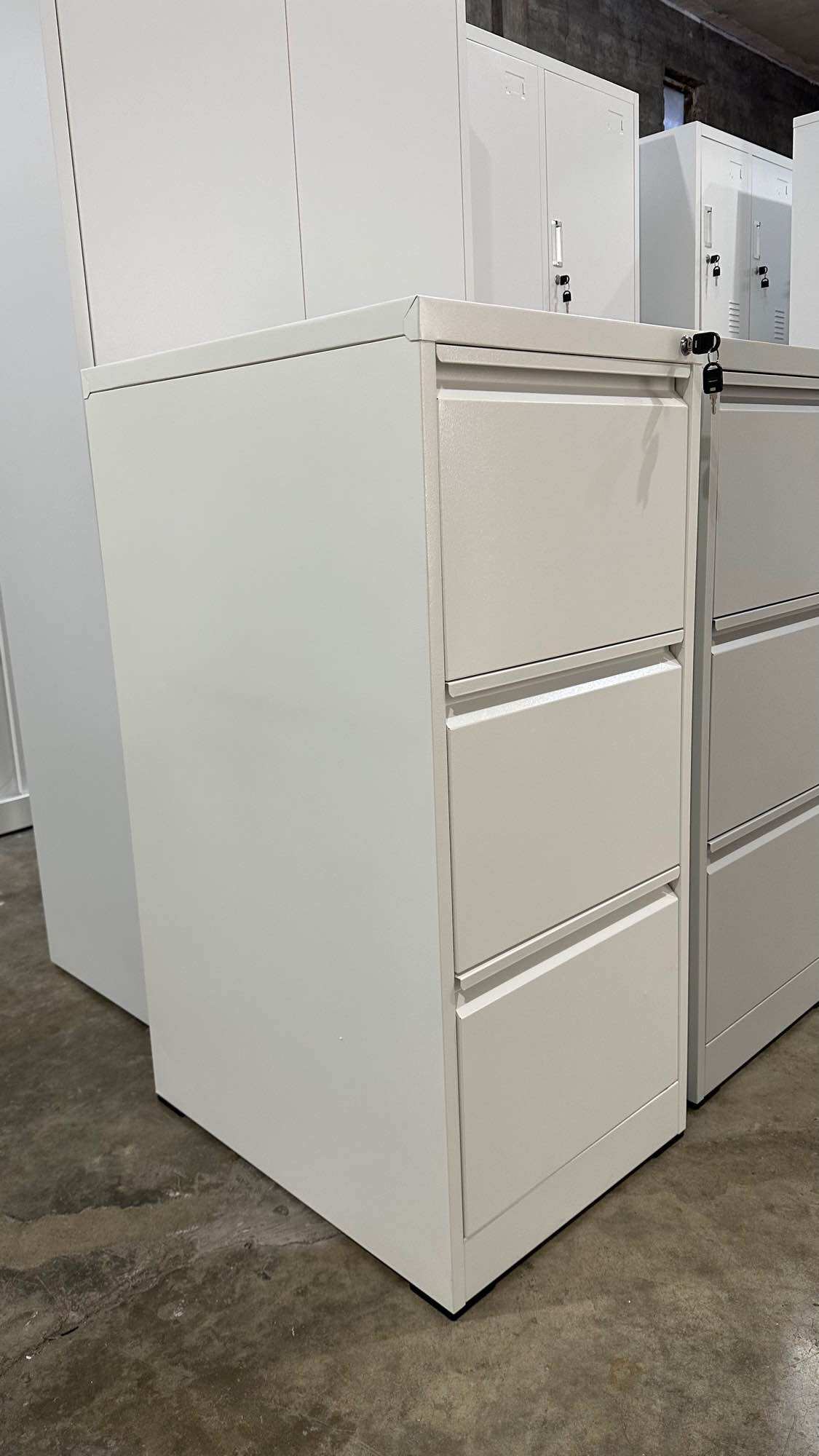 Steel File Cabinet - 3-layer vertical filing steel cabinet (powder ...