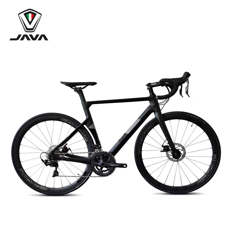 Java Road Bike Carbon Fiber Road Bike 22 Variable Speed Hydraulic Disc ...
