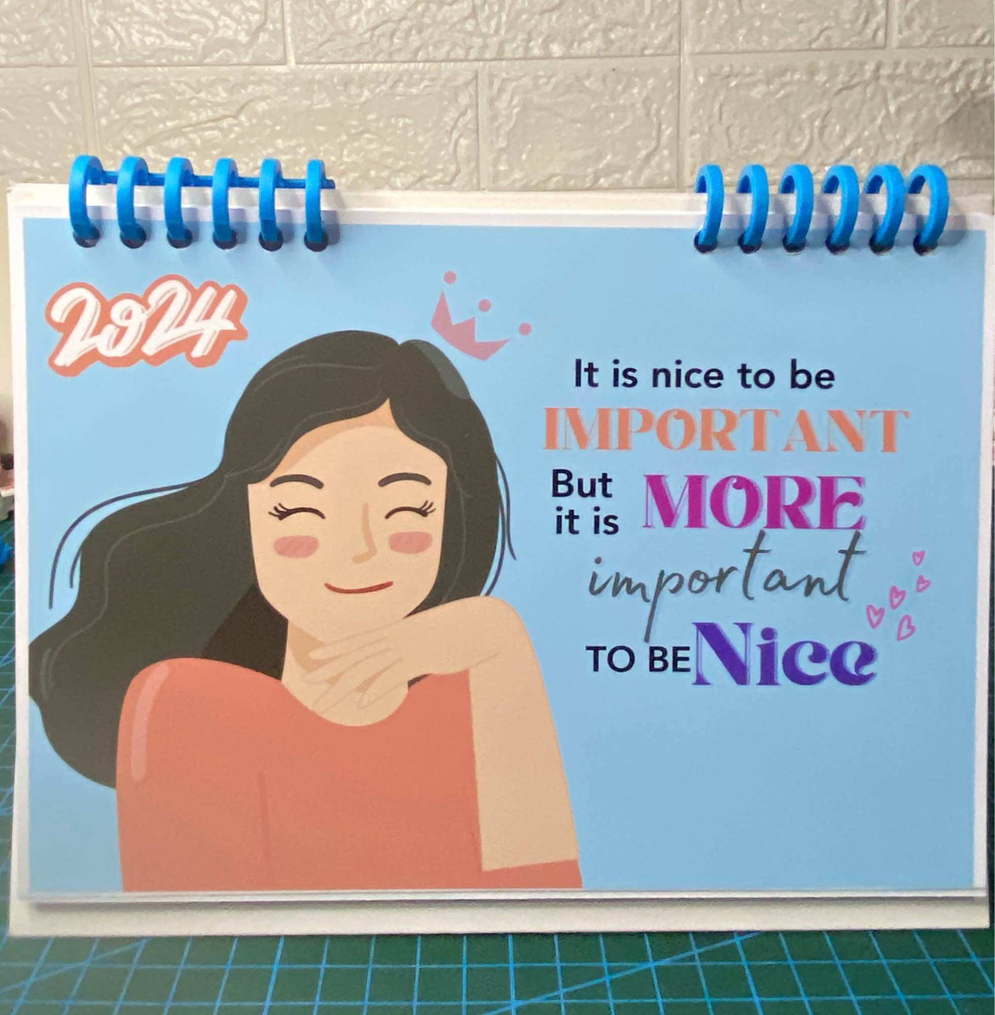 Personalized Desk Calendar 2024 | WigglyBabyPH | Lazada PH