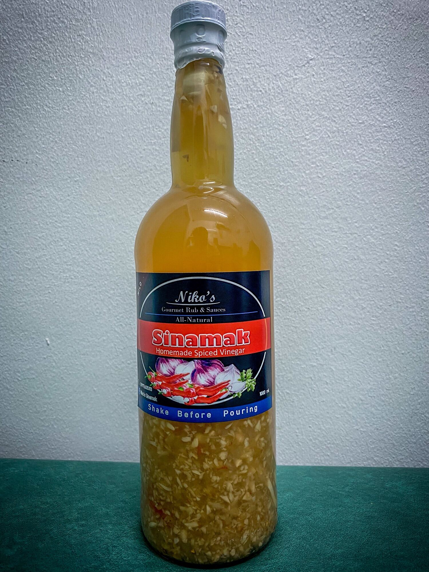 Niko’s Sinamak Spiced Vinegar 1liter made from premium Carolina Reaper ...