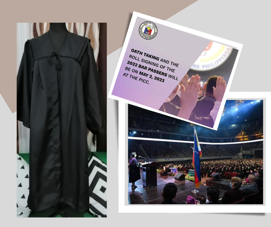 Bar passers oathtaking toga Robe plain black toga Judicial costume ...