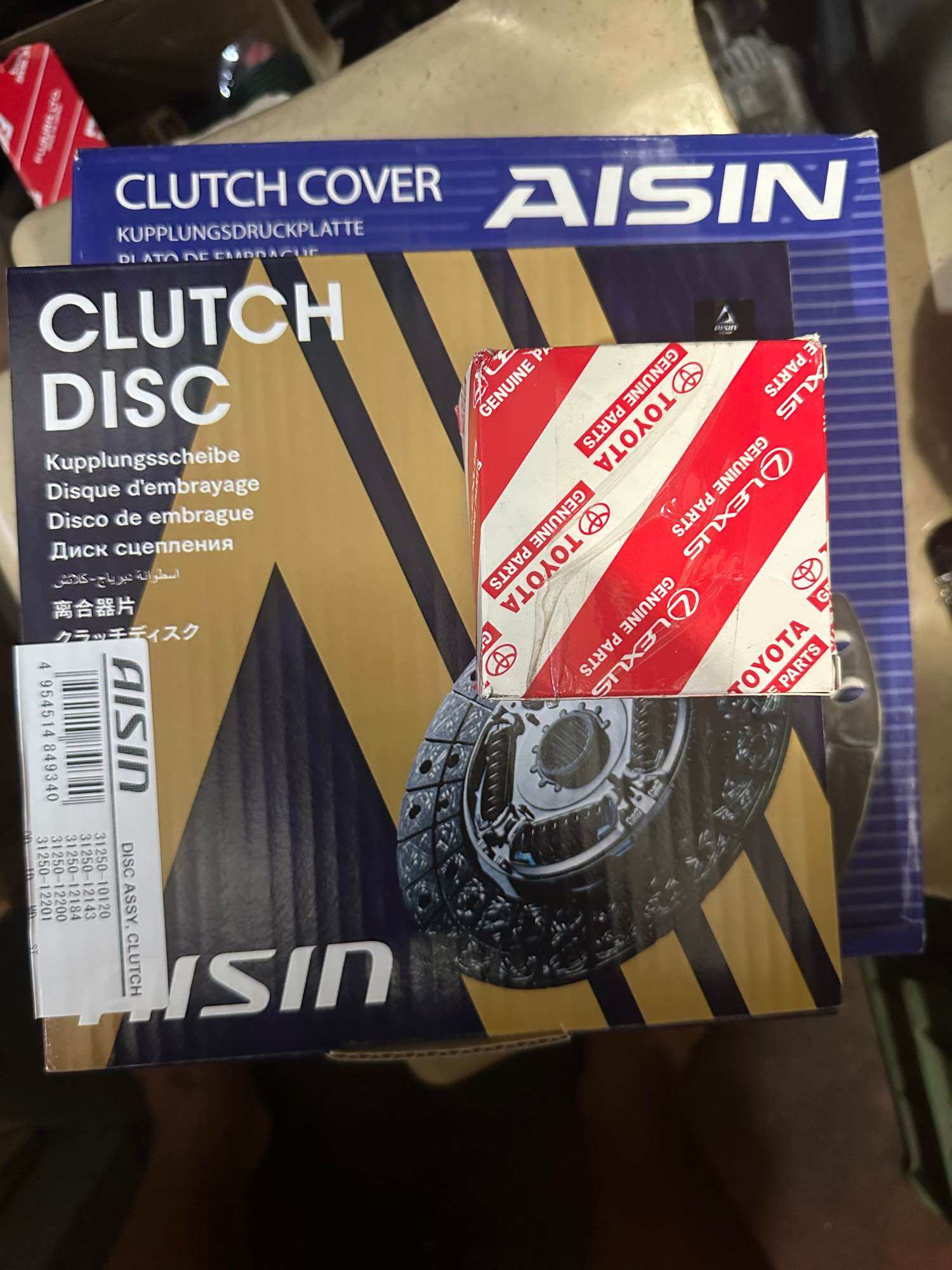 TOYOTA VIOS 1.3 2003 TO 2016 AISIN BRAND NEW CLUTCH LINING SET 2004 2005 2006 2007 2008 2009 ...