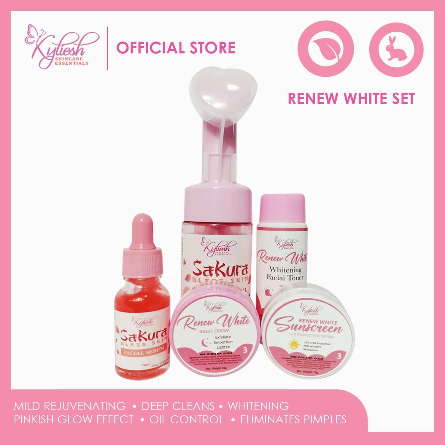 RENEW WHITE SET MILD REJUVENATING SET ACNE CARE MOISTURIZING | Lazada PH