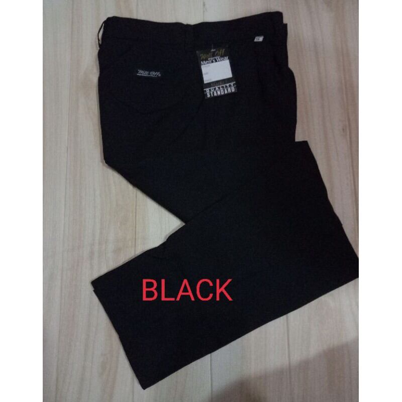 WELL OFF SLACKS FOR MEN(BLACK & NAVY BLUE & KHAKIE) | Lazada PH