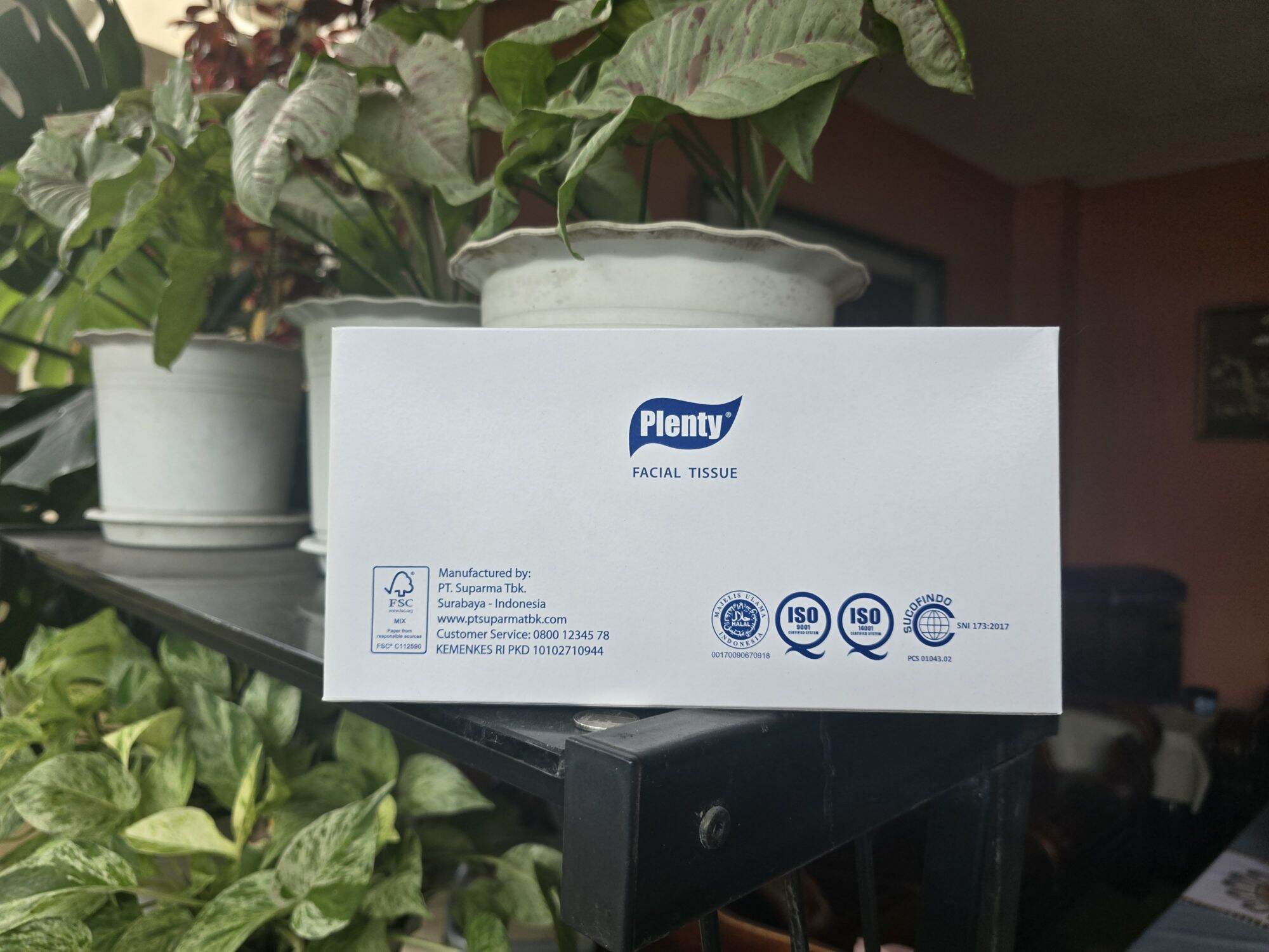 "Plenty" Facial Tissue Rectangular (hard box) 50PULLS per pack 2ply ...