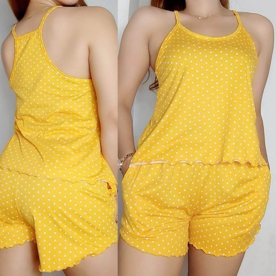 Halter Terno Polka Dots with two side pocket | Lazada PH