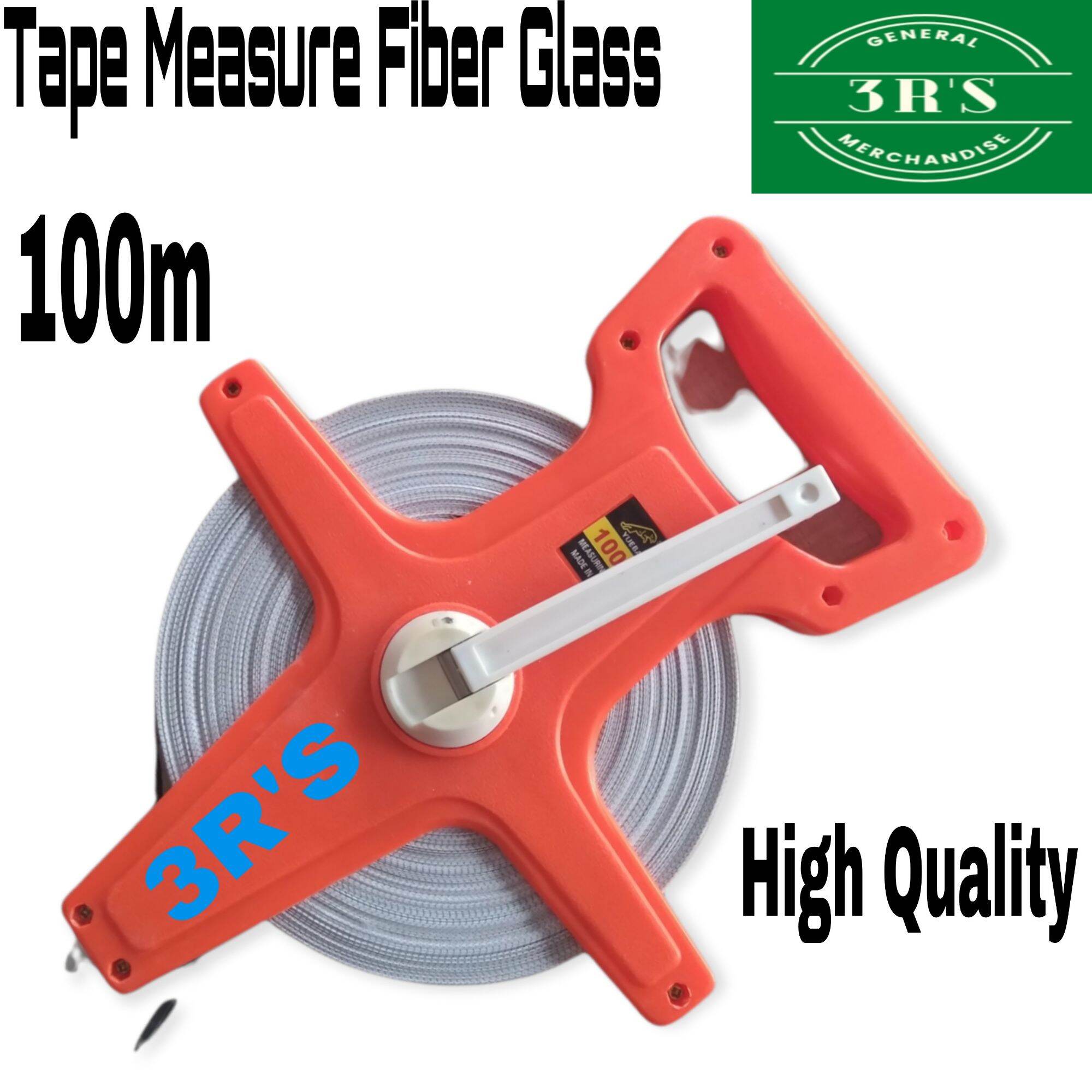 Tape Measure Fiber Glass (100 Meter) High Quality 1pcs COD By: 3R'S