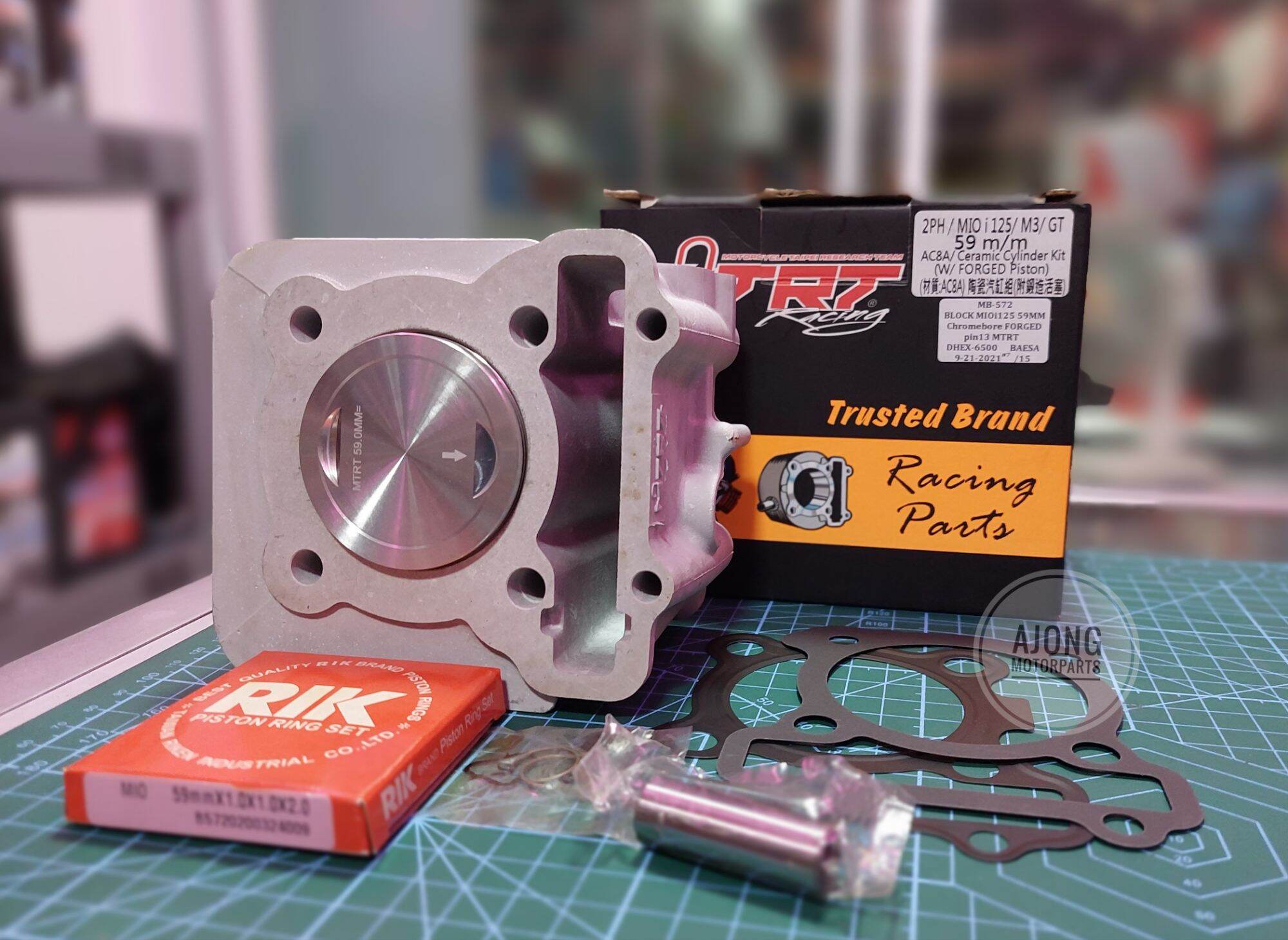 MTRT Block Assembly • Mio i 125 • 59mm • Chrome Bore • Forged Piston