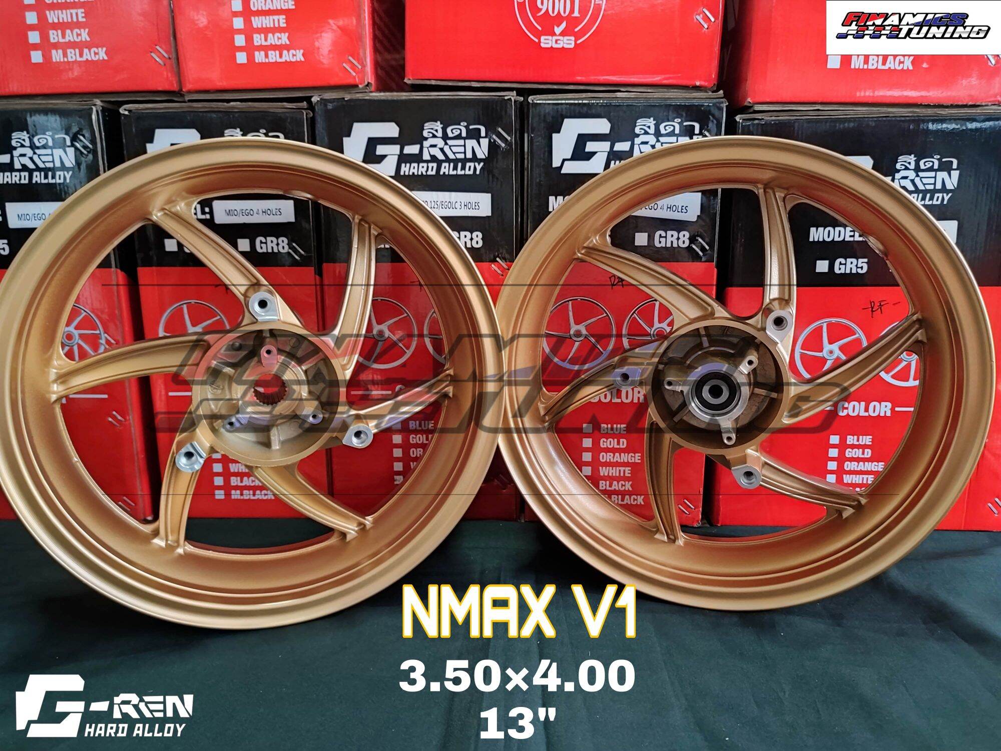 G-REN MAGS GR6 YAMAHA NMAX V1 3.50x4.00 13" GOLD | Lazada PH