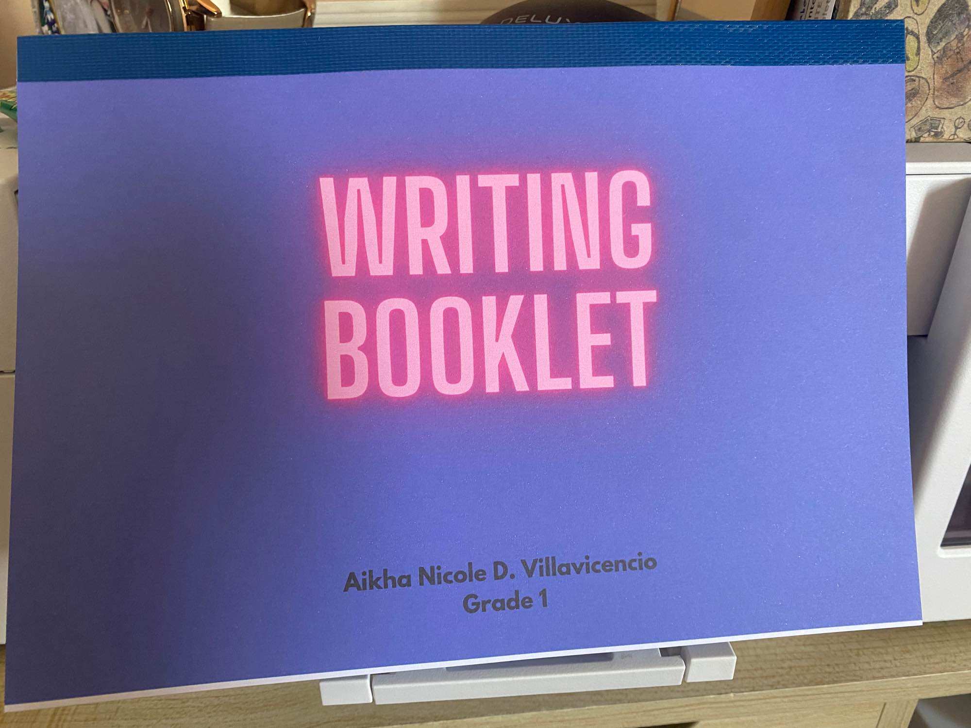 Writing Booklet ( 60 SHEETS PERSONALIZED COVER PAGE ) | Lazada PH