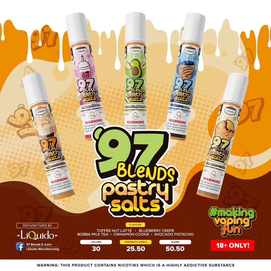 97 Blends Pastry Saltnic 30ml 25/50mg | Lazada PH