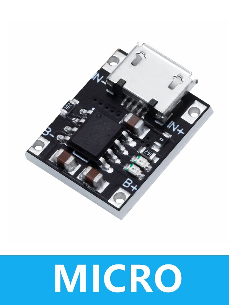 Mini lithium battery charging module 1A charging board TP4056 module ...