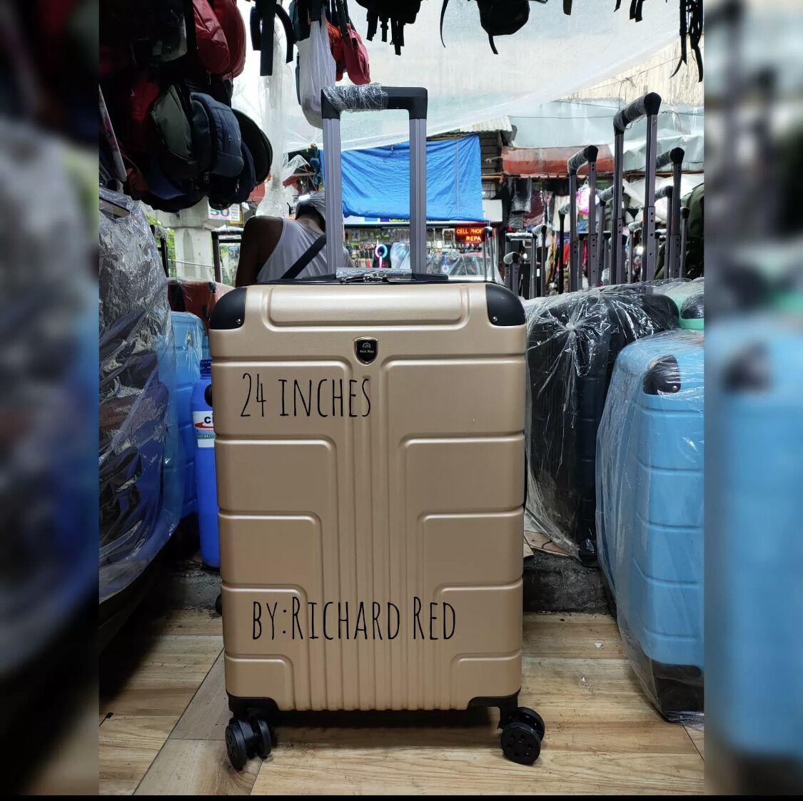 24 Inches Robot Design Laguage 4 Wheels Trolley Lazada Ph