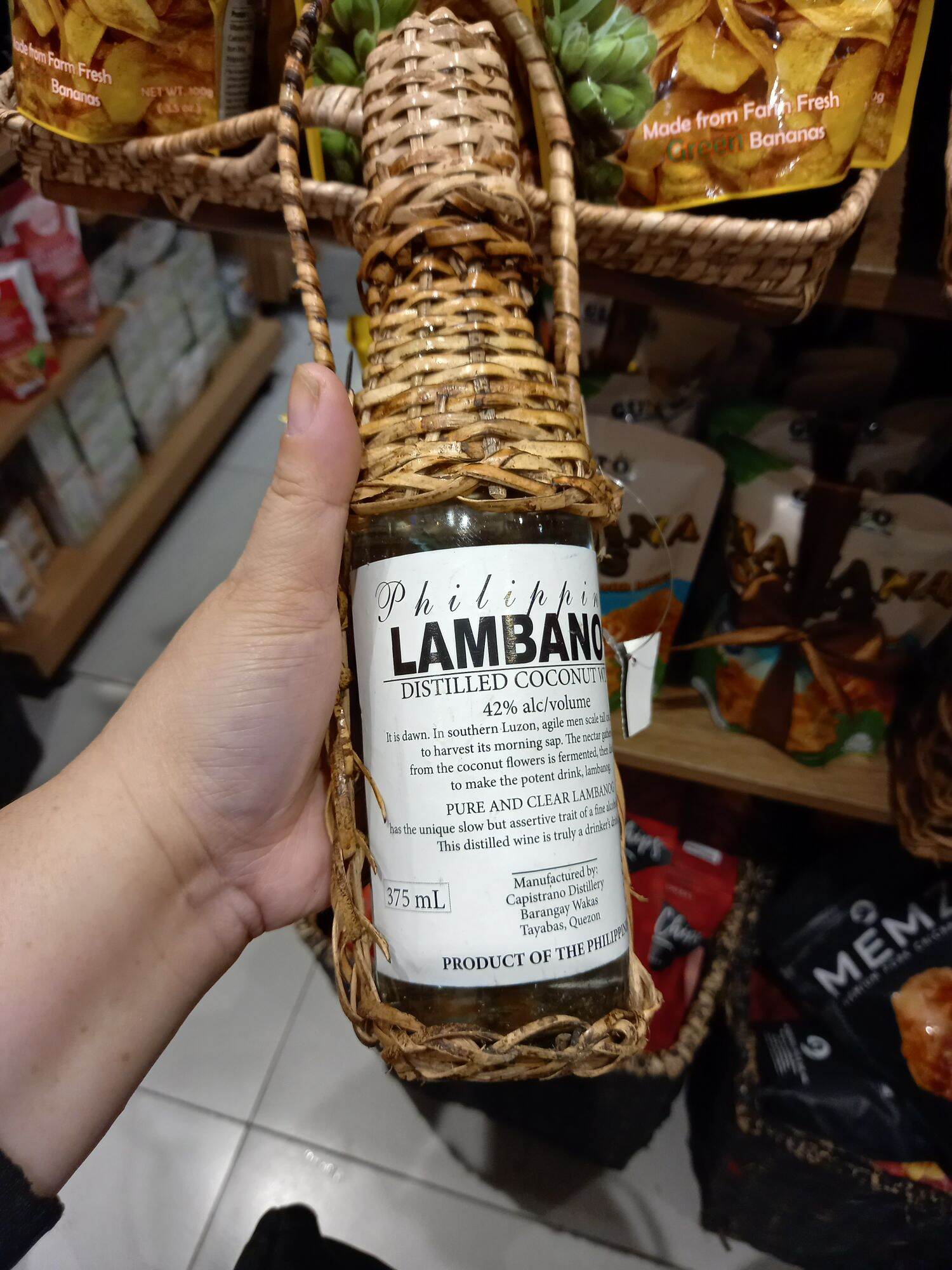 PHILIPPINE SOUVENIR LAMBANOG WRAPPED IN RATTAN | Lazada PH