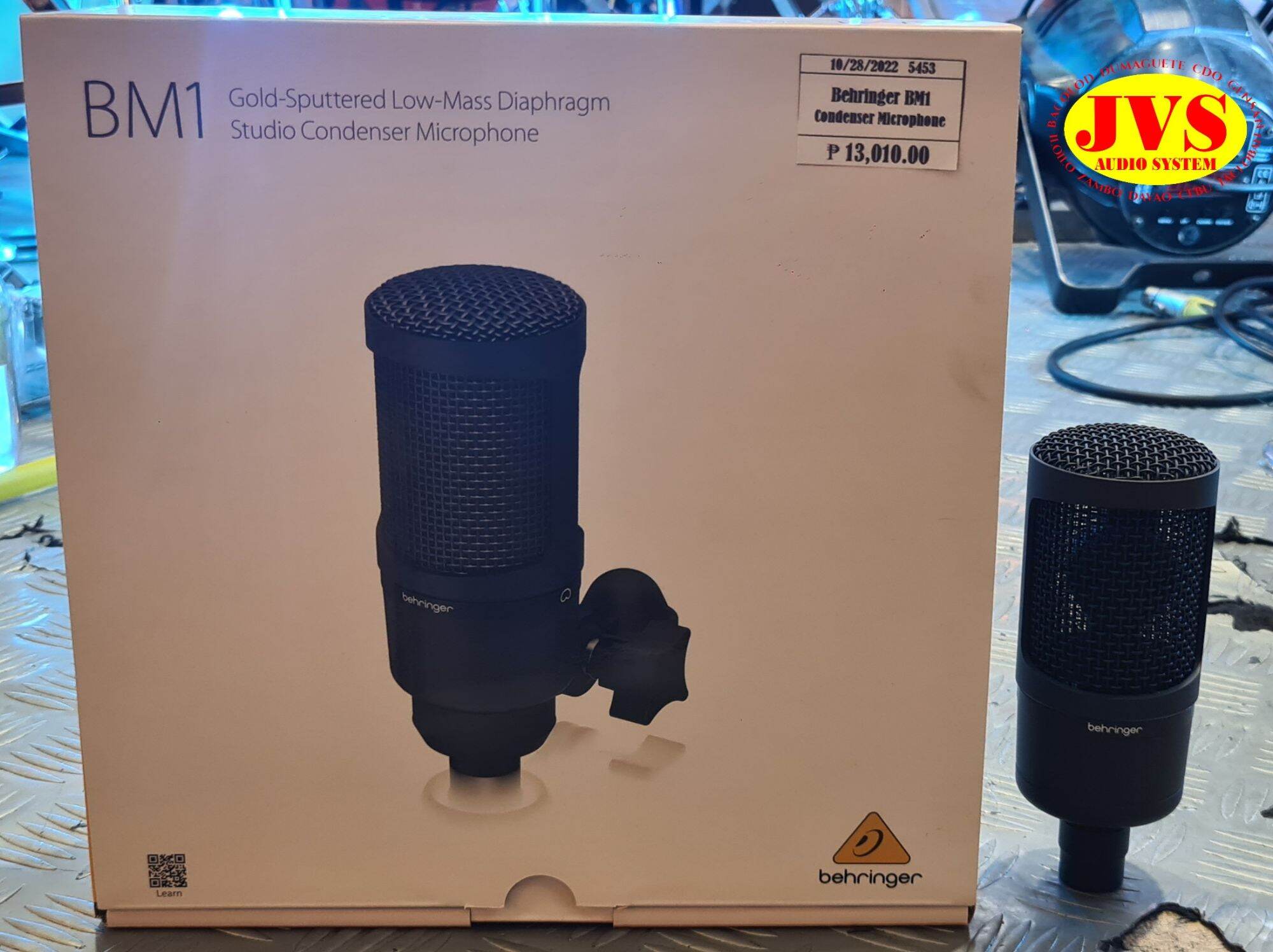 BEHRINGER BM1 Professional gold-sputtered low-mass diaphragm condenser ...