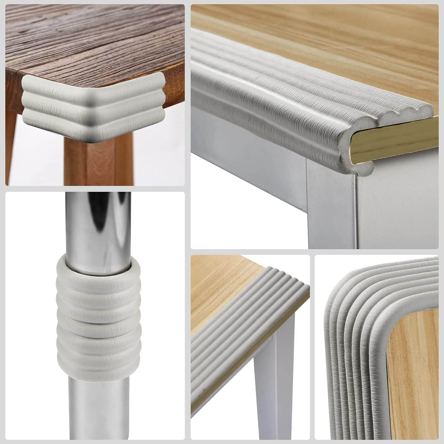 6.56 FT Baby Proofing Table Edge Protector Crib Rail Bumper Child ...