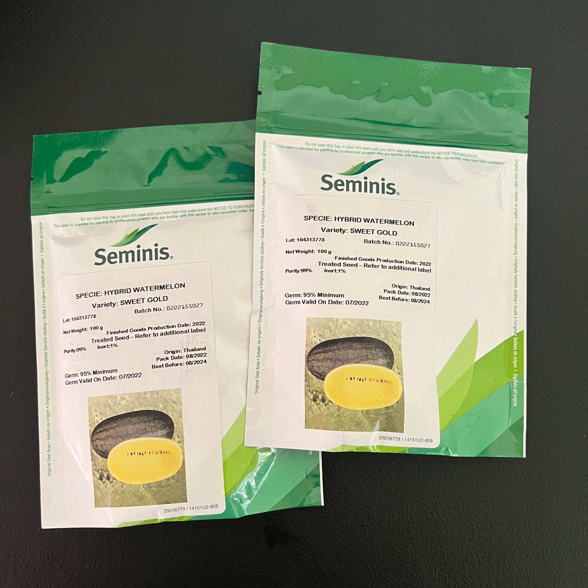 SEMINIS SWEETGOLD HYBRID WATERMELON PAKWAN SEEDS 100g | Lazada PH