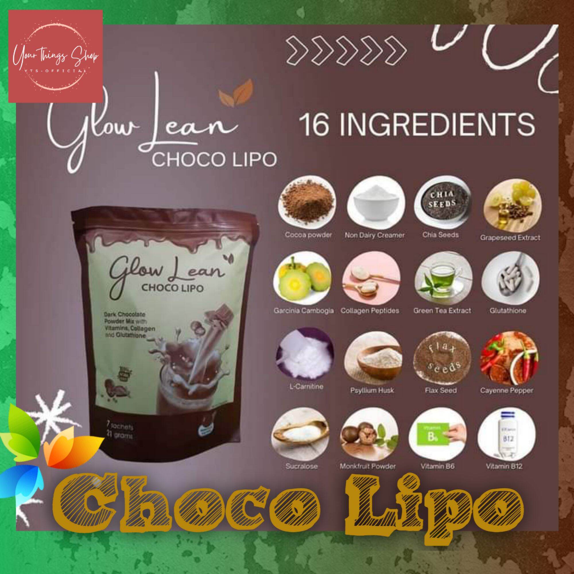 GLOW LEAN COFFEE & CHOCO SLIMMING DRINK - 15 IN 1 WITH GLUTA & COLLAGEN ☕️ | Lazada PH