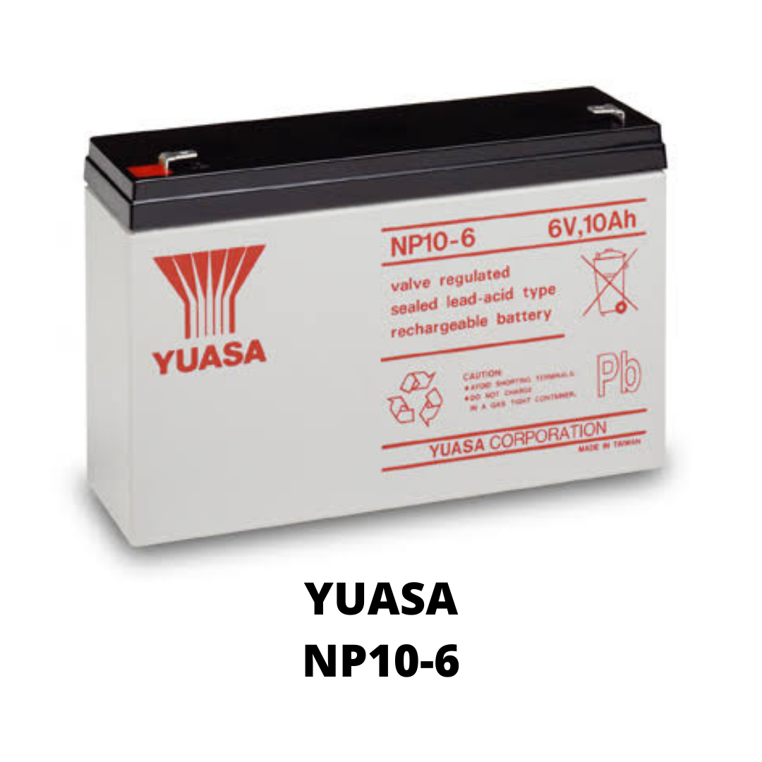 Yuasa 6V NP10-6RS Sealed Led Acid Battery - 10 Ah RS Philippines ...