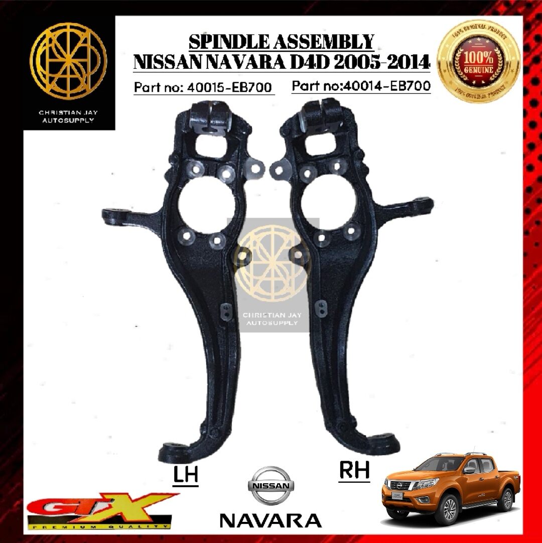 GTX SPINDLE ASSEMBLY NISSAN NAVARA D40 2005-2014 (LH/RH SET) PART NO ...