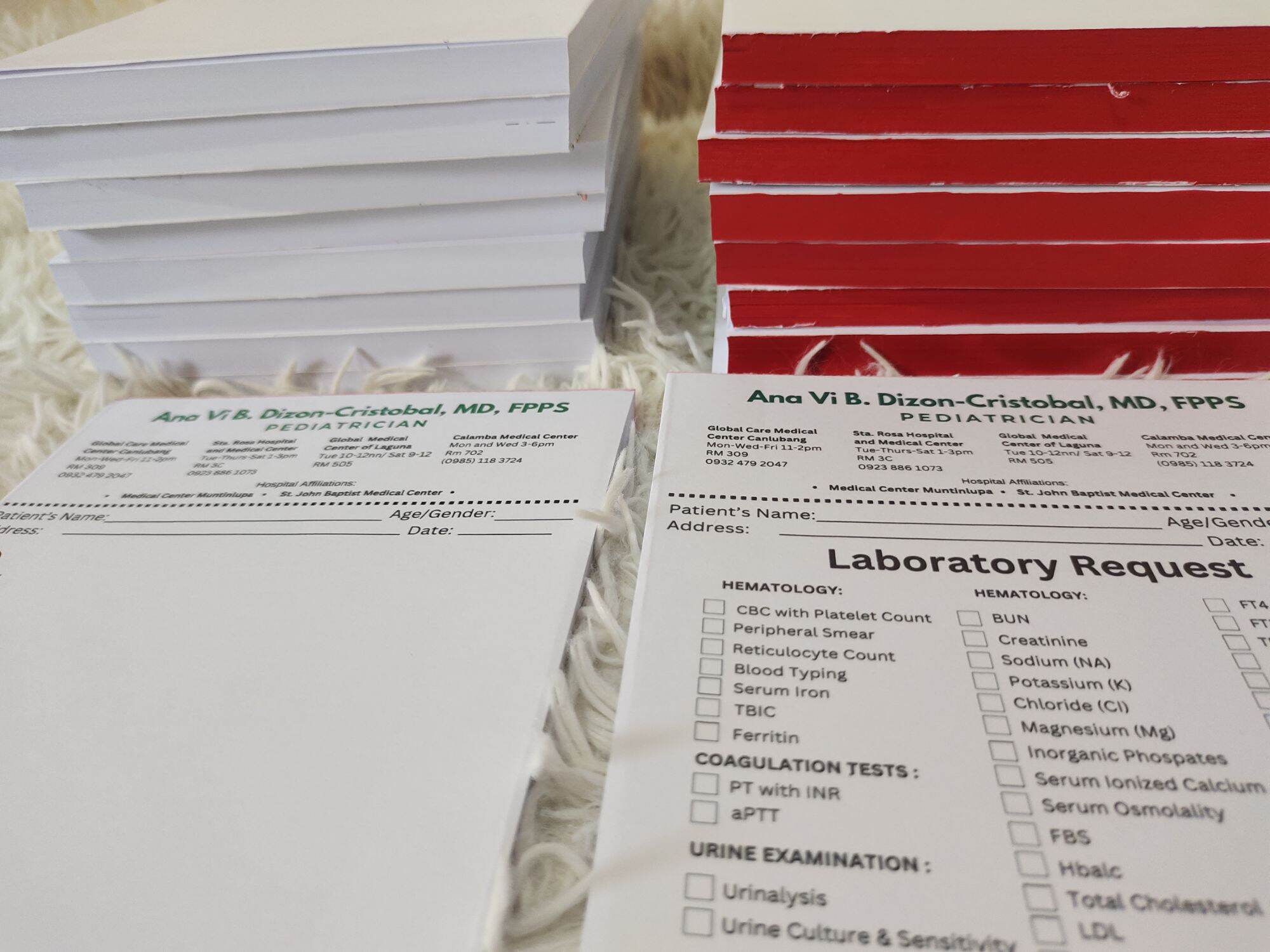 Doctors Pad, RX Pad, Lab request pad,medical certificate,dental ...