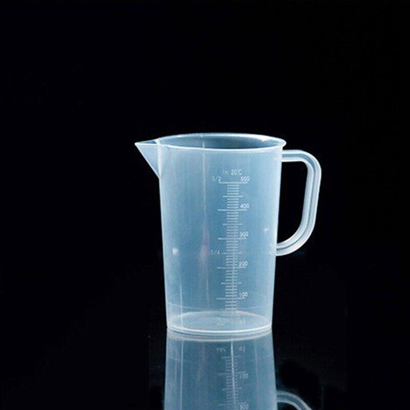 Laboratory Tool Plastic Measuring Cup 500ml Large Cylinder Graduated ...