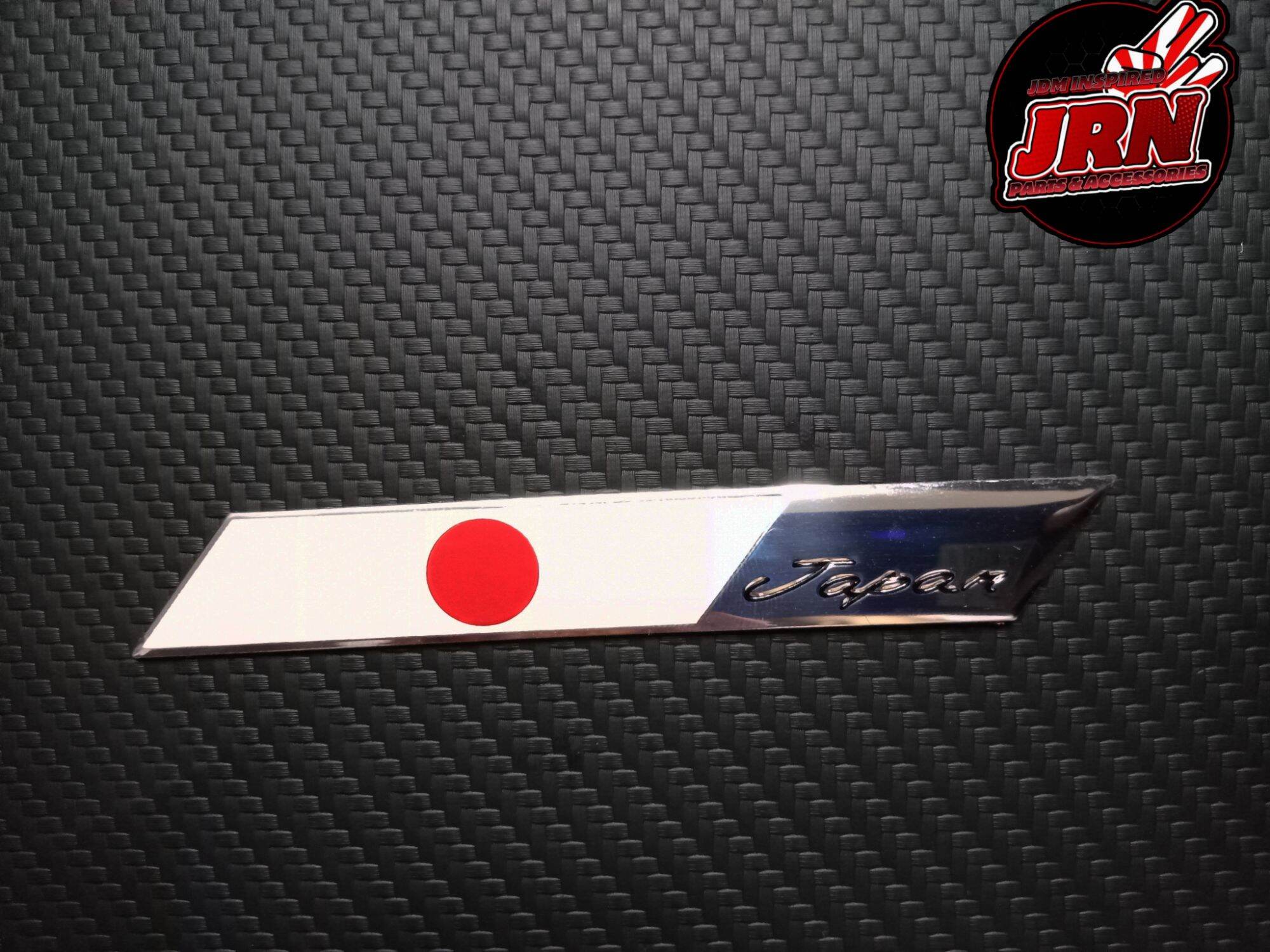 Japan Flag Logo Sticker Emblem Aluminum Sticker - JDM Japan Inspired ...