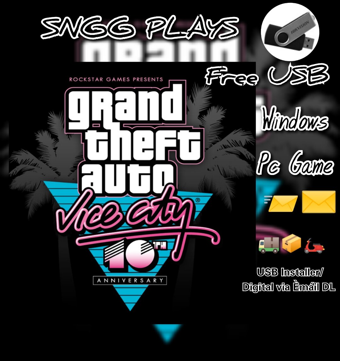 Grand Theft Auto : Vice City 10 Year Anniversary PC Edition / Game Installer For Windows Pc ...