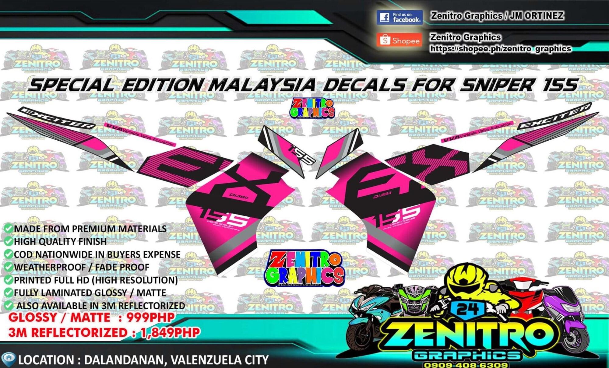 EXCITER THAI DECALS FOR SNIPER 155 | Lazada PH