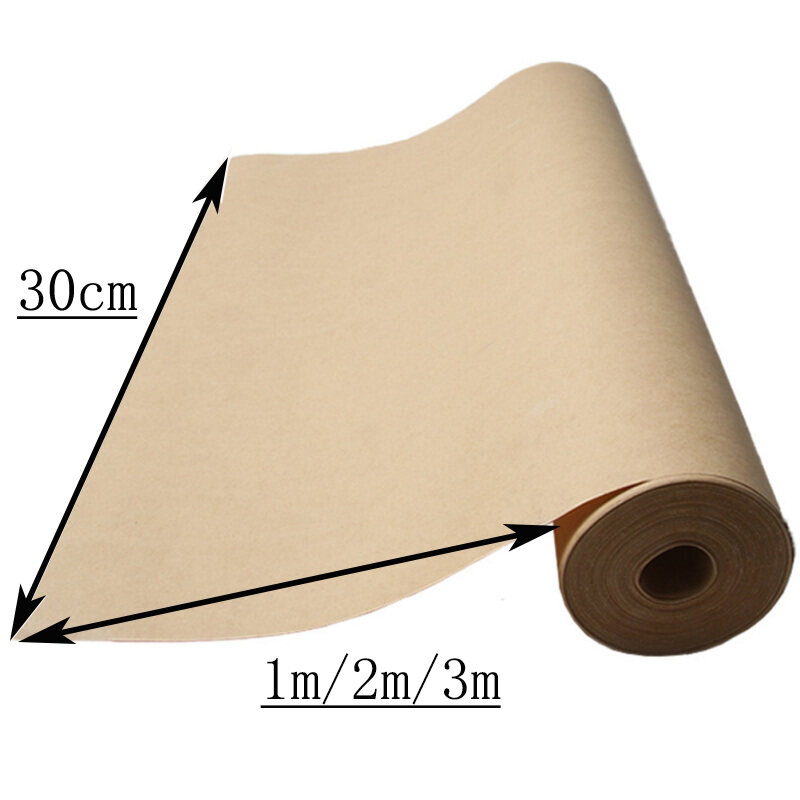 # 1 Roll 30cm x 1/2/3m of Kraft Paper Roll for Gift Wrapping Moving ...
