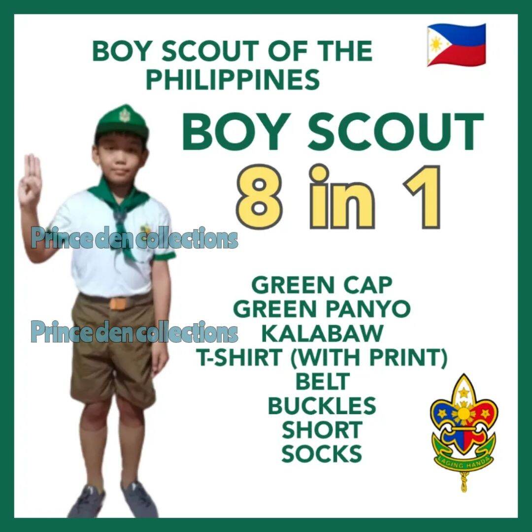 KAB KID BSP SENIOR SCOUT UNIFORM COMPLETE SET (8 IN 1) KID SIZE TO ...