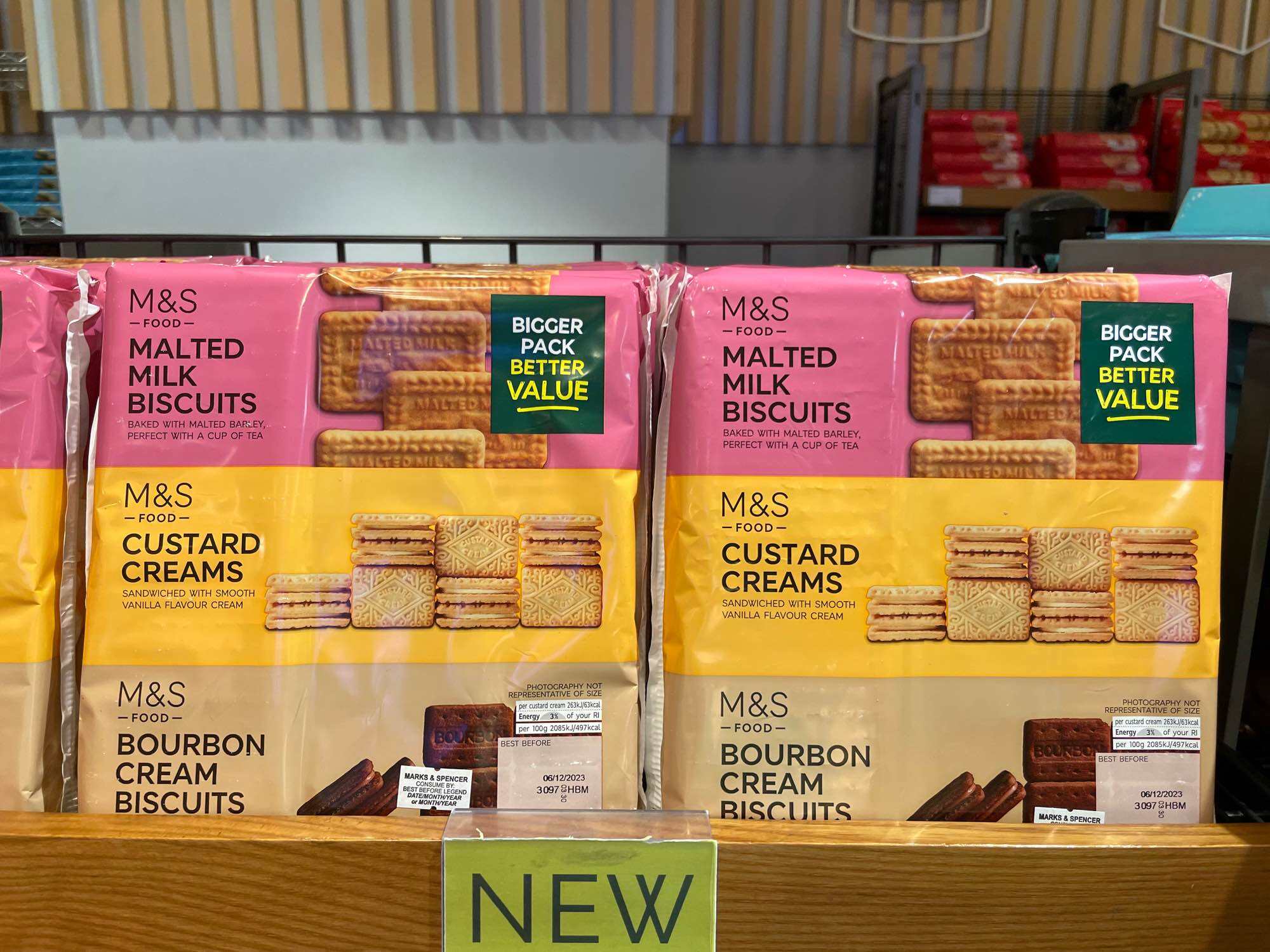 Marks & Spencer Trio Biscuit (Malted Milk / Custard Cream /Bourbon ...
