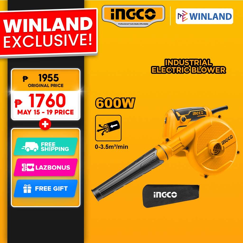 Ingco by Winland Industrial Electric Blower 600W with 6 Variable Speed ...