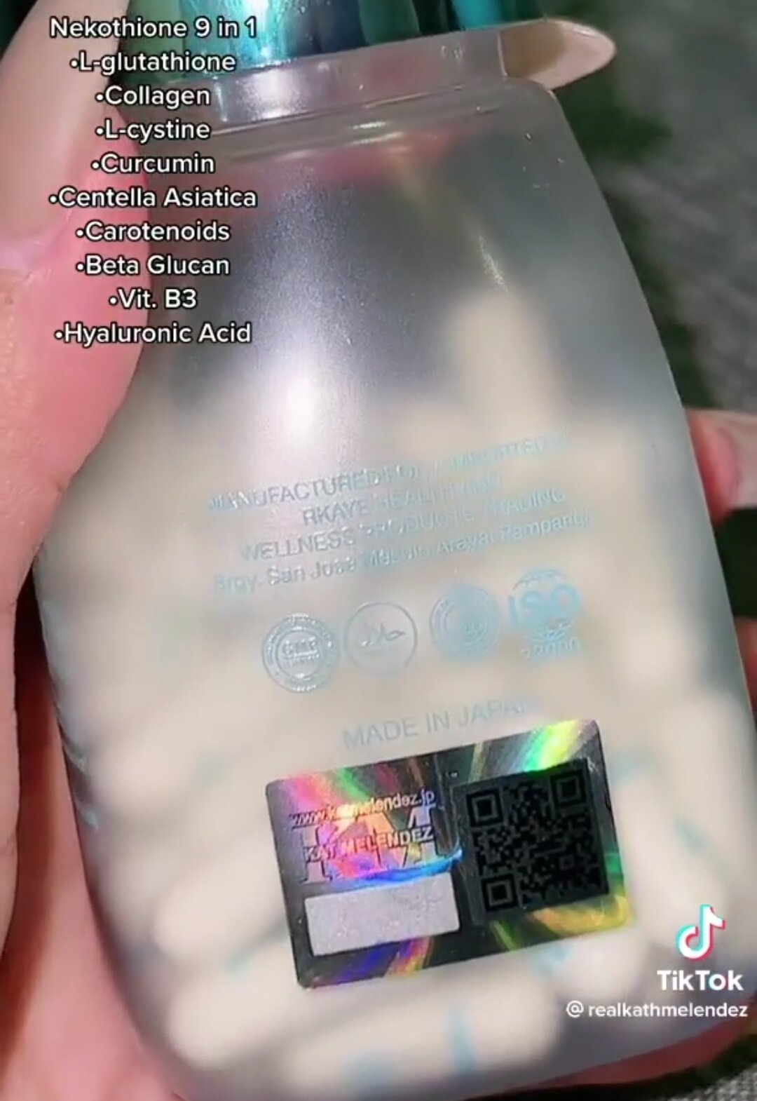 Nekothione 9in1 Glutathione Capsule 500mg (60 capsules) | Nekothione ...