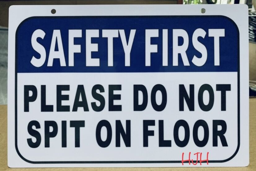 Do Not Spit Signage