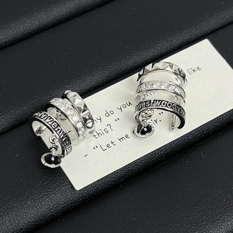 Vivienne Westwood Retro Saturn Alisha Letter Clip-On Earrings No ...