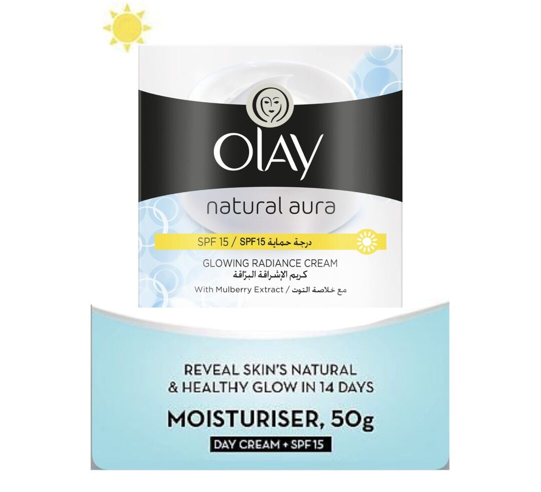 Olay Natural Aura Day & Night Glowing Radiance Cream SPF15 50g Ex.2024 | Lazada PH