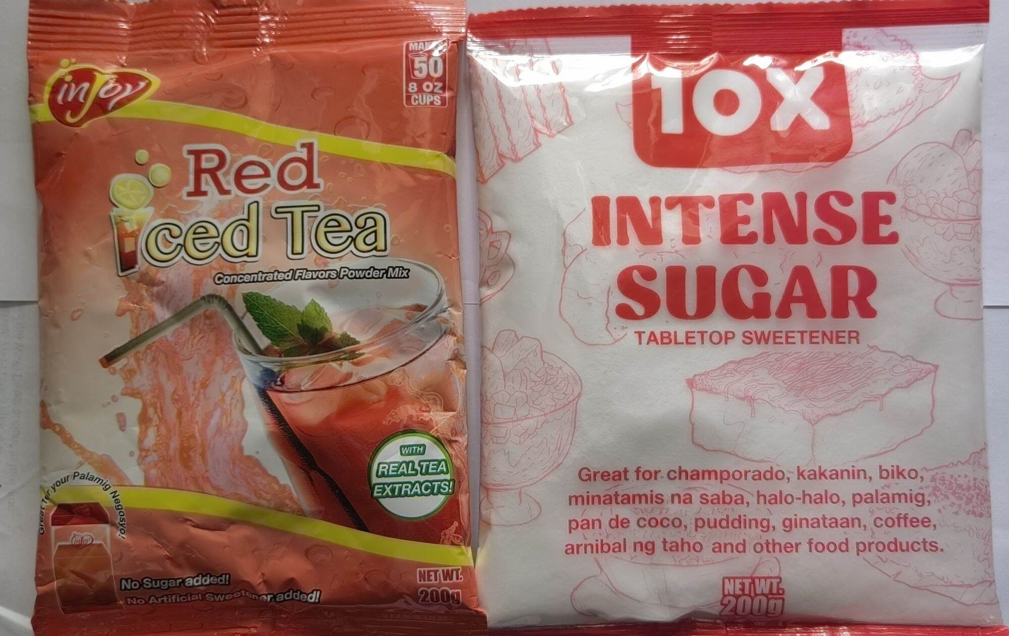 Injoy Palamig Red Iced Tea Flavor 200g Plus 10x Intense Sugar Tabletop ...