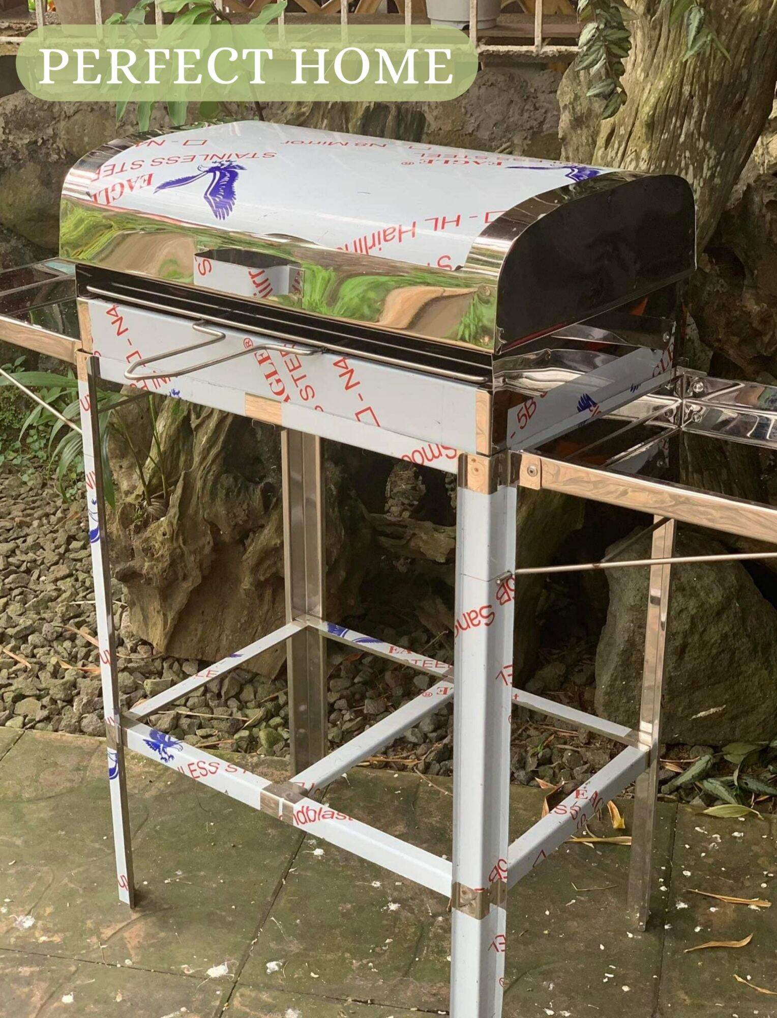 STAINLESS GRILLER WITH COVER (IHAWAN) | Lazada PH