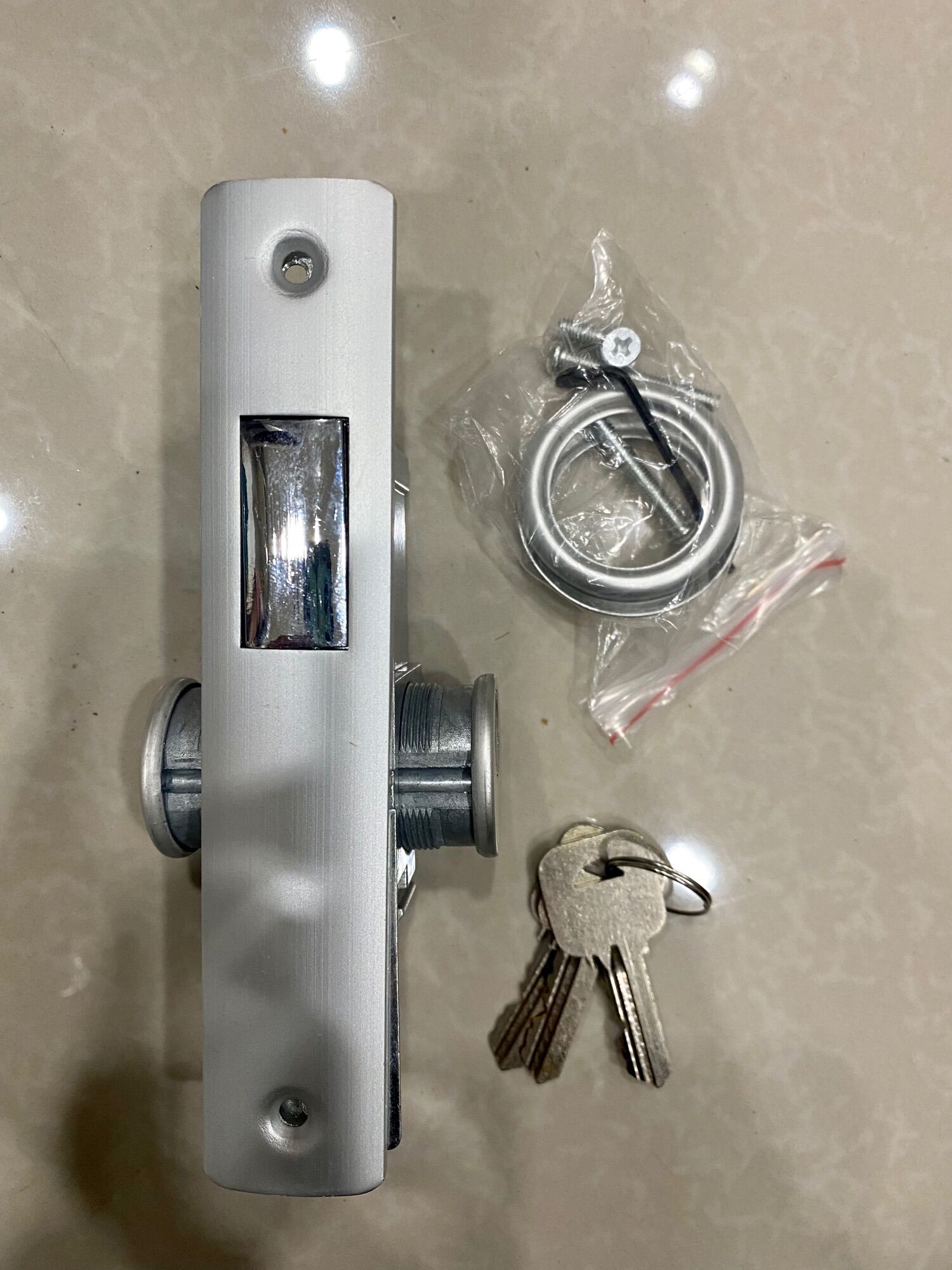 WF Lockset for Aluminum Swing Door Lock Silver Brown FD Lockset ...