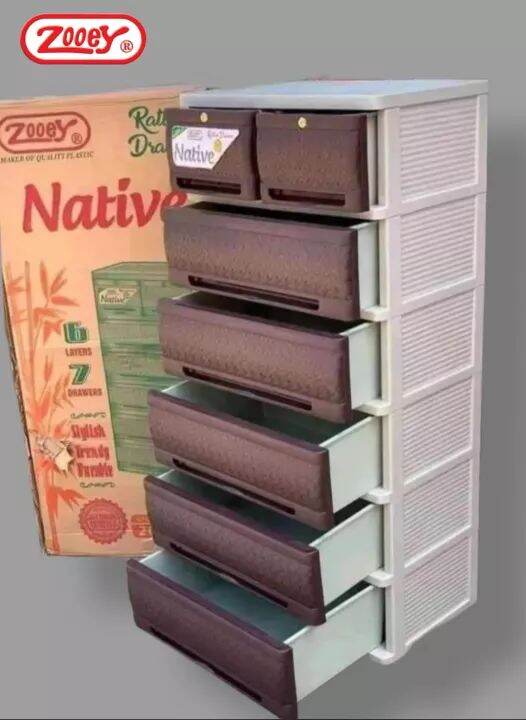 HDD native rattan ZOOEY drawer 5layet and 6layer high quality | Lazada PH