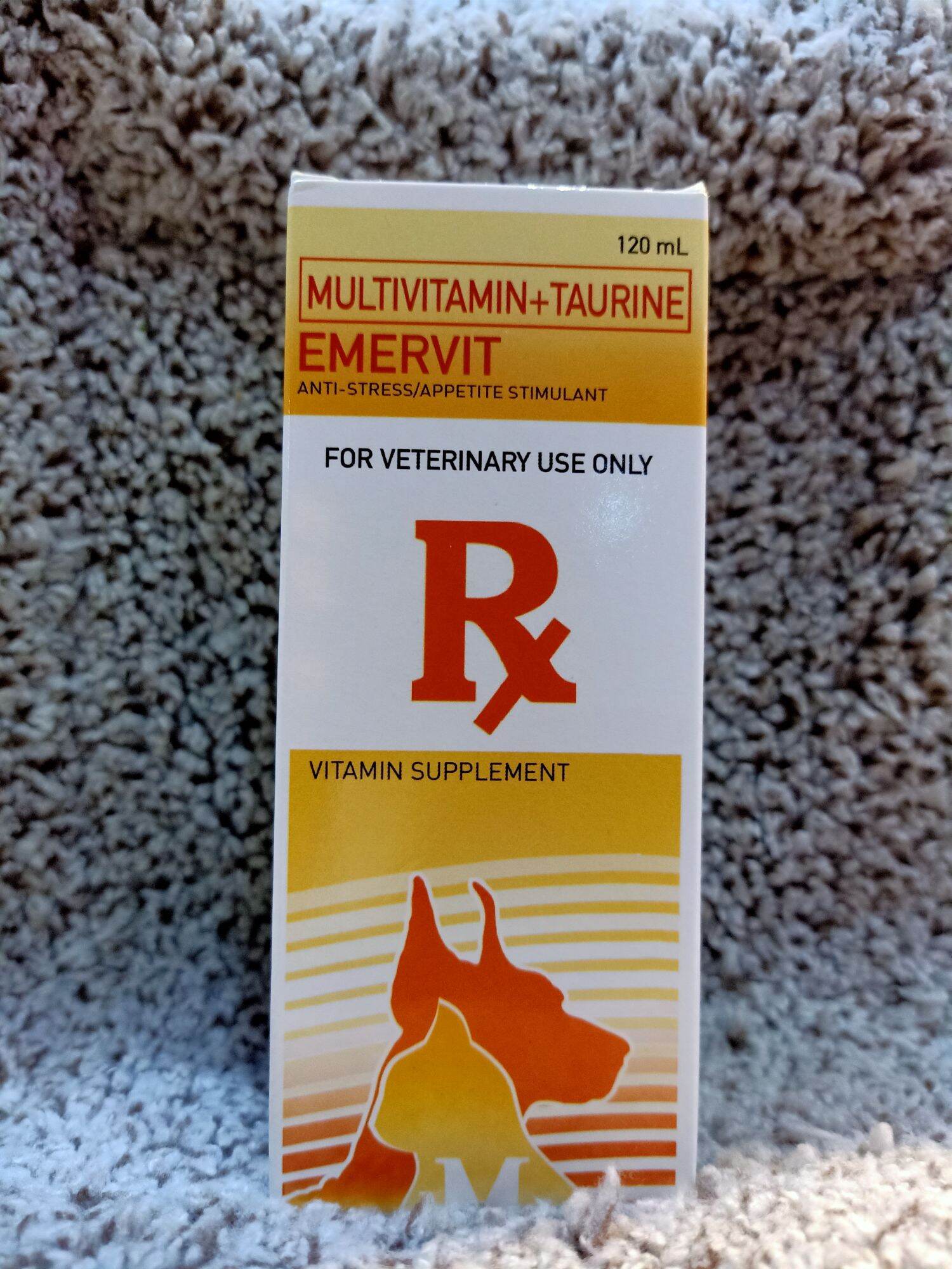 Multivitamins + Taurine 120ml EMERVIT ANTI-STRESS/APPETITE STIMULANT ...