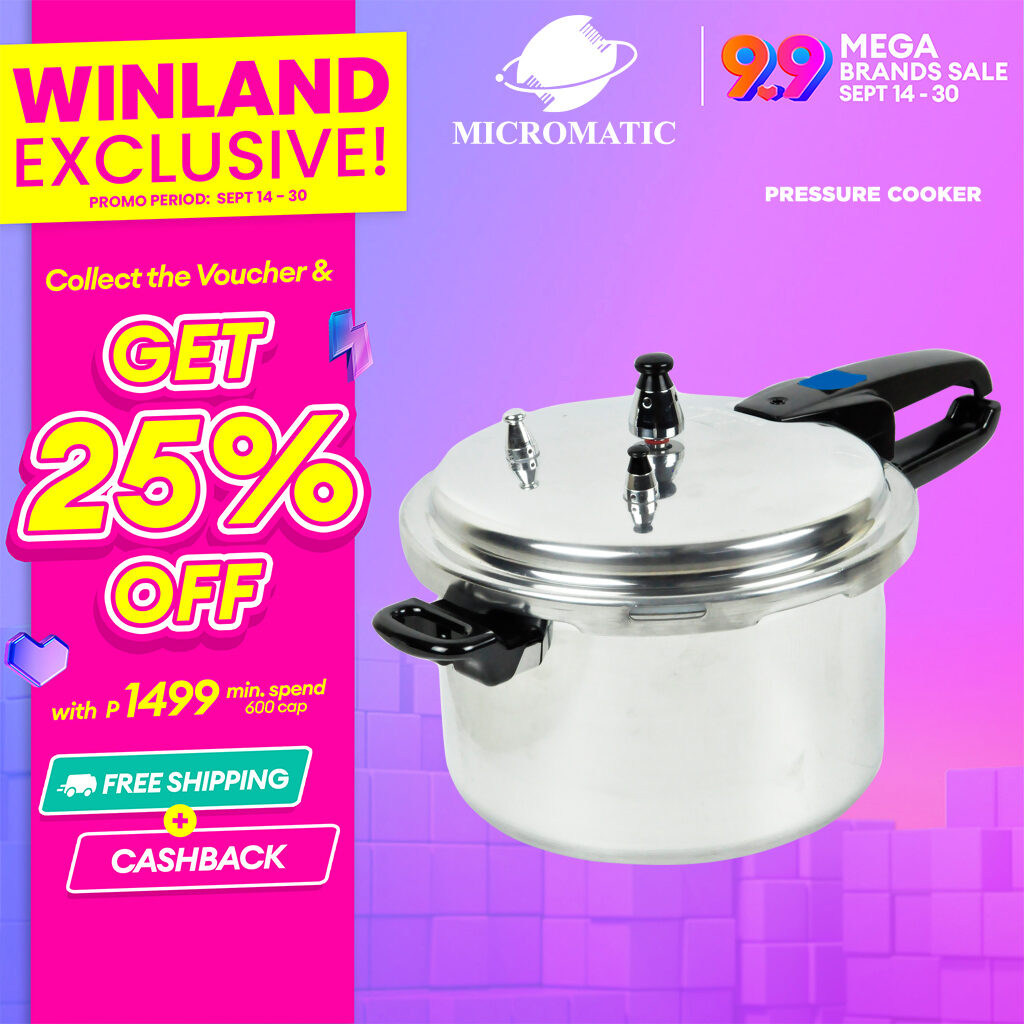 MICROMATIC by Winland Pressure Cooker 4 Quarts / 3.7 Liters MPC-4QC ...