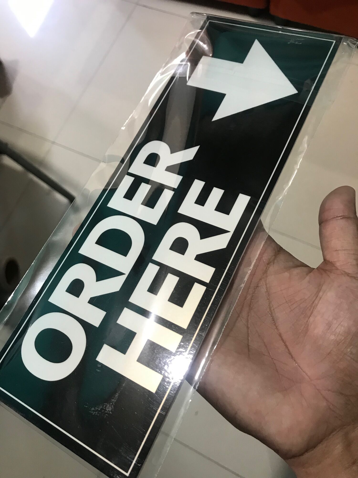 Order here yellow Signage | Lazada PH