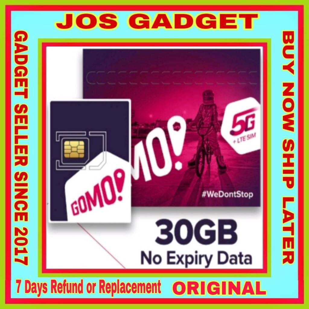 GOMO SIM 30GB NO EXPIRY / UNLI DATA FOR 30 DAYS | Lazada PH