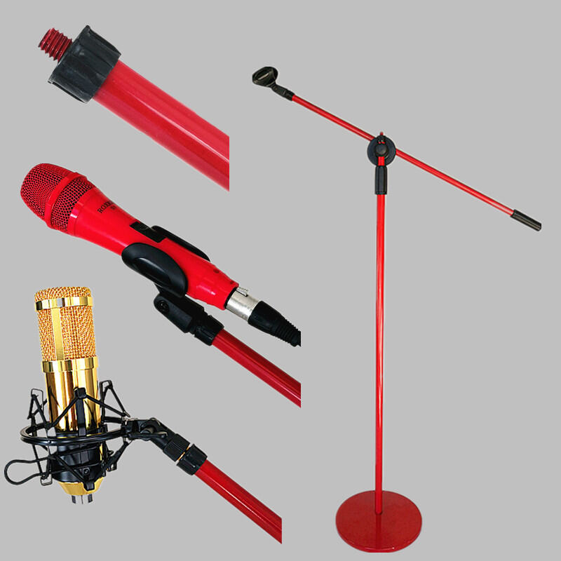 Roxker Colorful Metal Microphone Stand Floor Lifting with Cross Bar ...